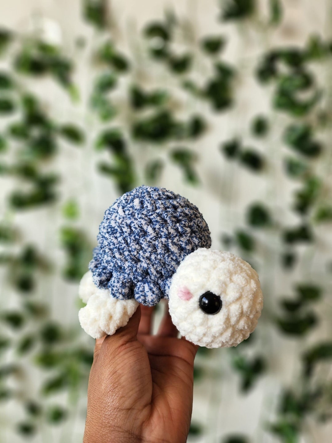 DAISY the Turtle Plushie With High Shell, Crochet Animal, Made to Order ...