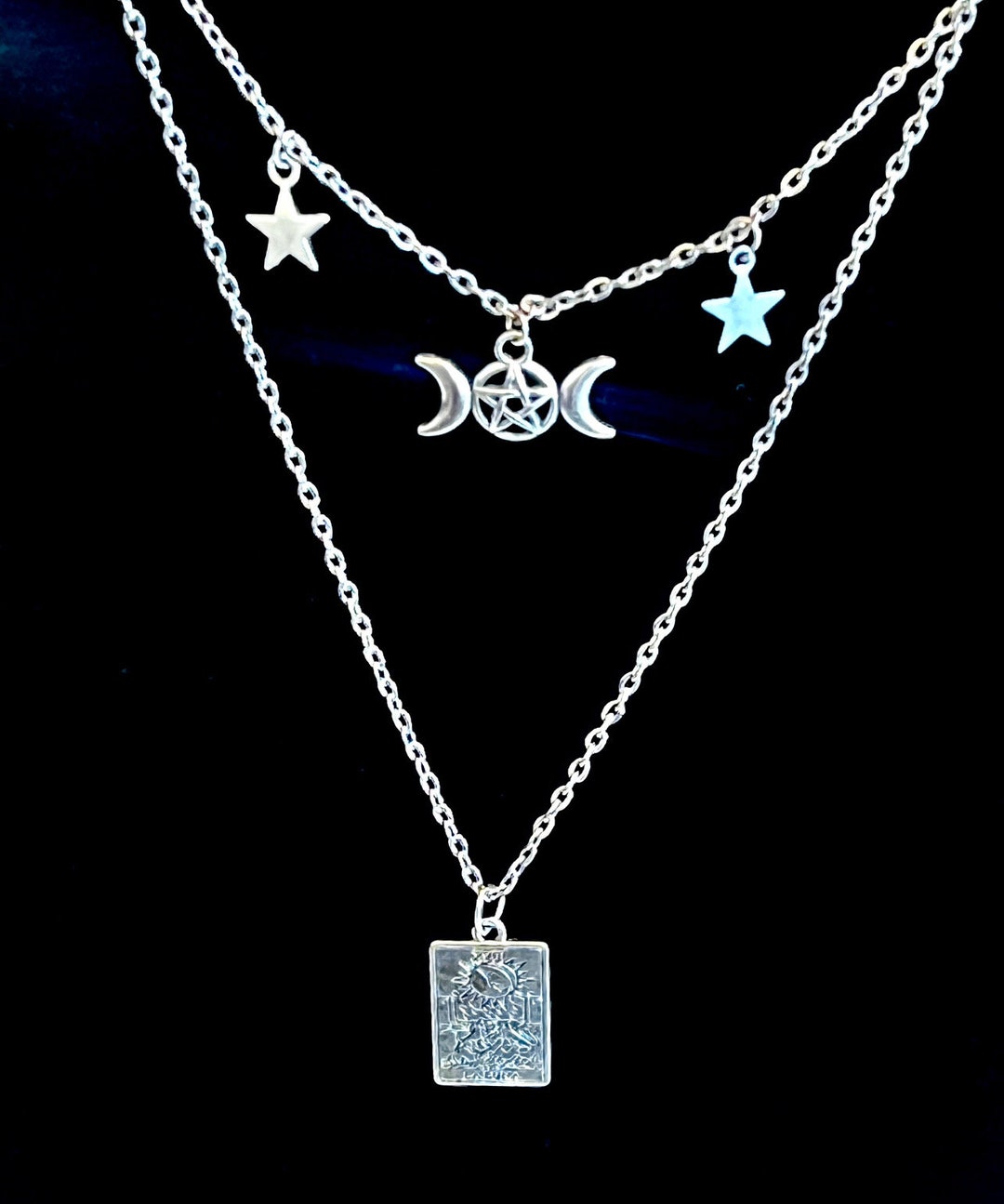Esoteric Tarot Charm Necklace - Etsy