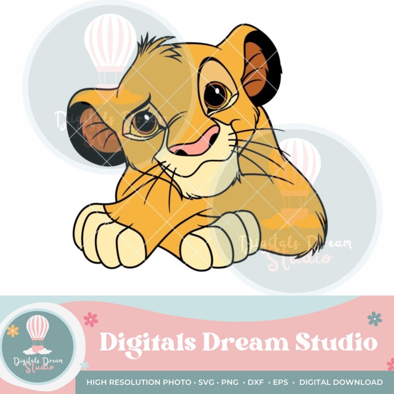 Lion King Baby Simba Svg Bundle SVG, PNG, DXF Files for Cricut ...