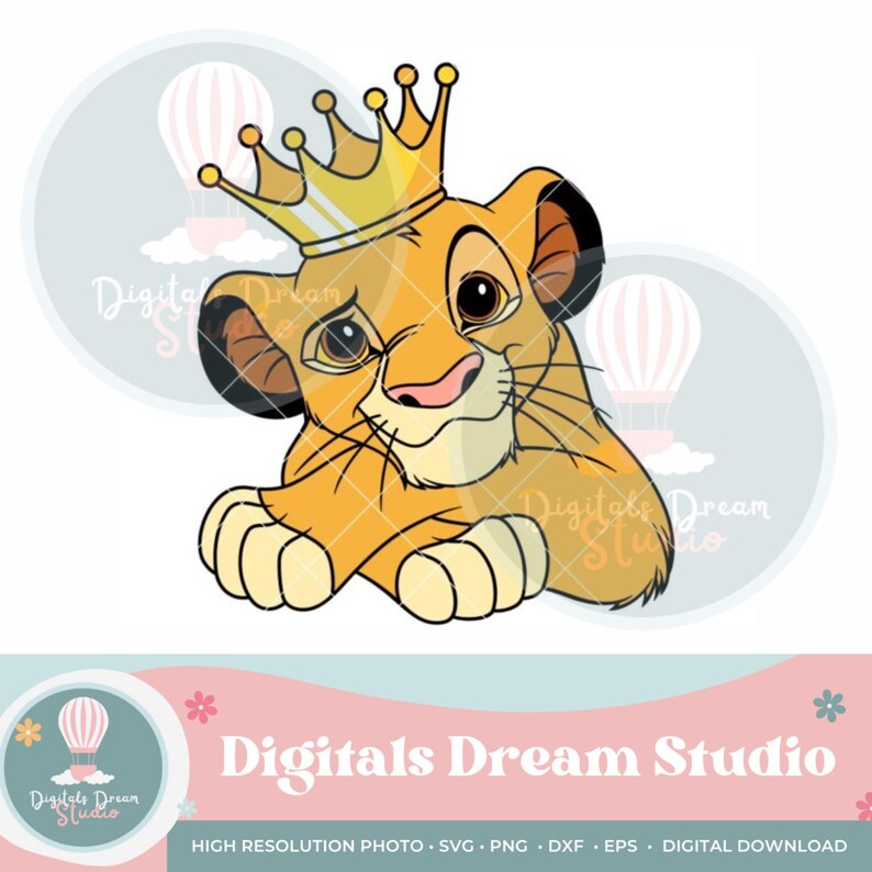 Lion King Baby Simba Svg Bundle SVG, PNG, DXF Files for Cricut ...