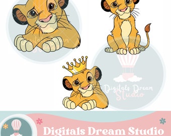 Lion King Simba Svg Clipart, Png Animal Kingdom Svg Cut Shirt Files for ...