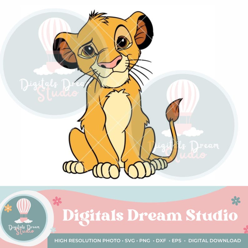 Lion King Baby Simba Svg Bundle SVG, PNG, DXF Files for Cricut ...