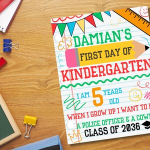 First and Last Day of School Sign - Printable, Editable, Instant ...