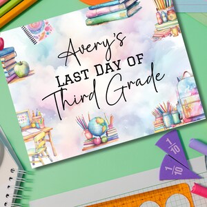 Instant DIGITAL Download, Editable Template- Personalized, First Day of ...
