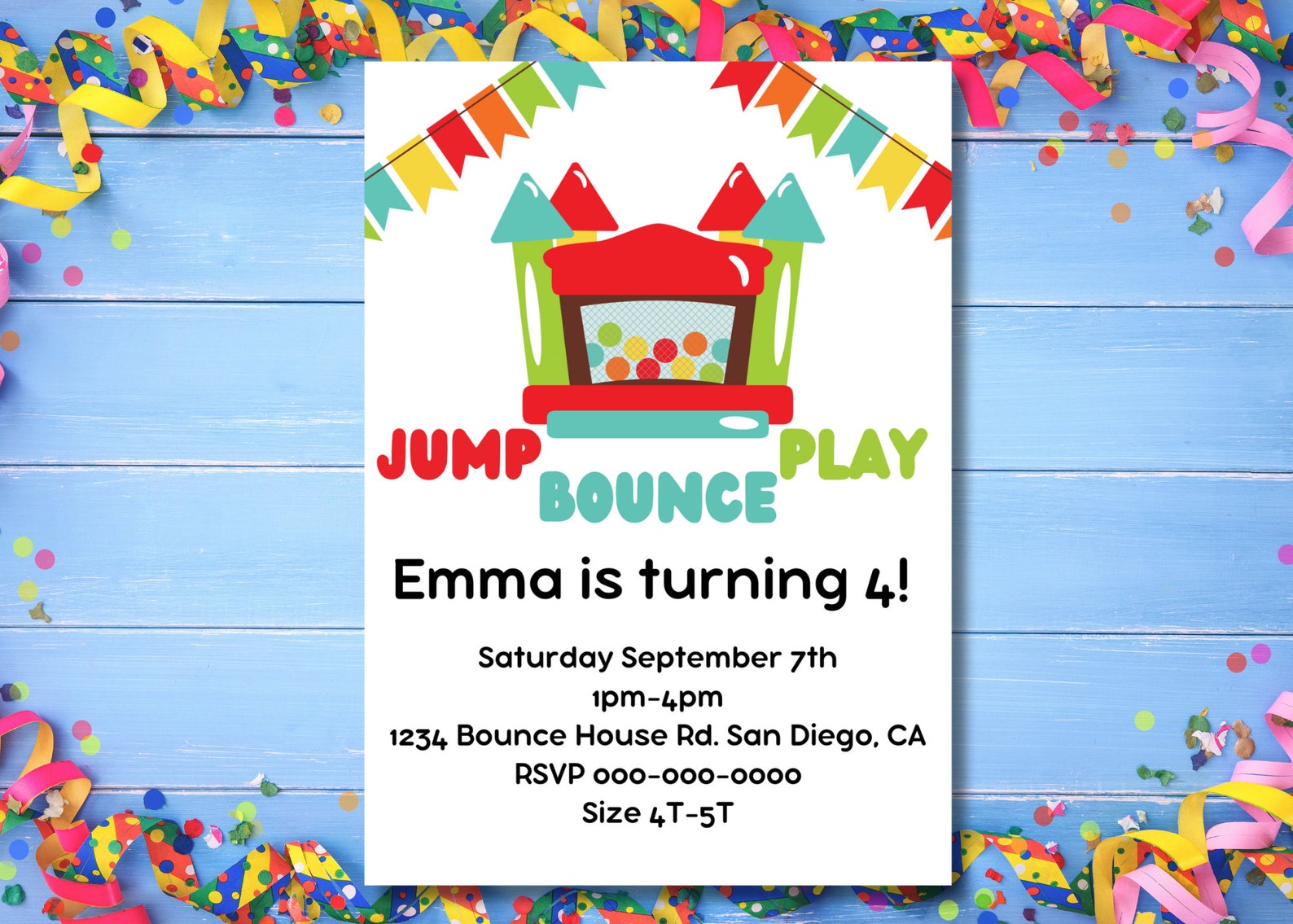 Instant DIGITAL Download, Editable Invitation Template- Birthday Party ...