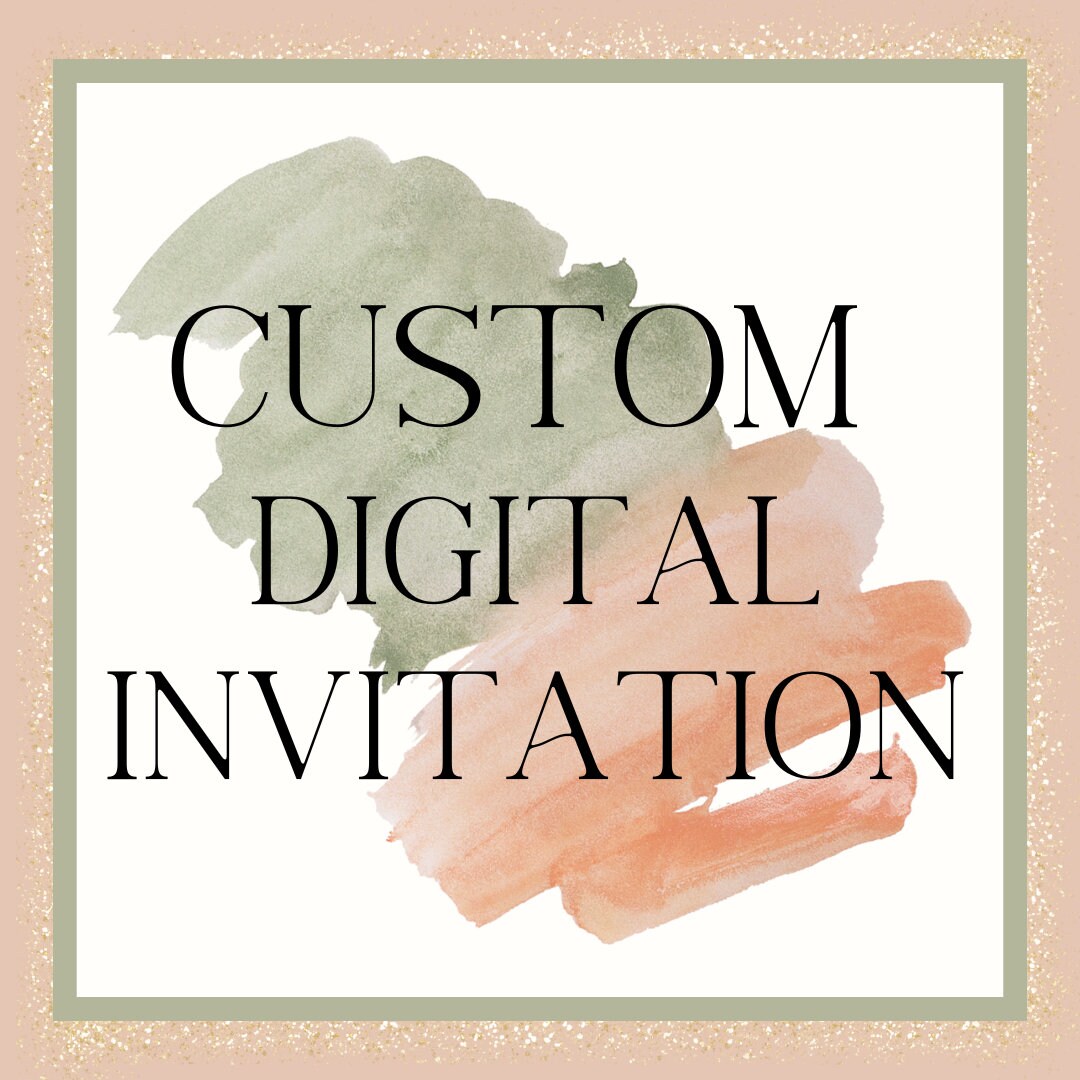 Custom Digital Invitation Template - for Any Occasion - Baby Shower ...