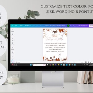 Friendsgiving Invitation - Gobble Till You Wobble - Thanksgiving Dinner ...