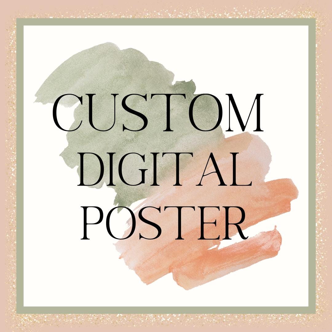 Custom Digital Poster Template - for Any Occasion - Baby Shower ...