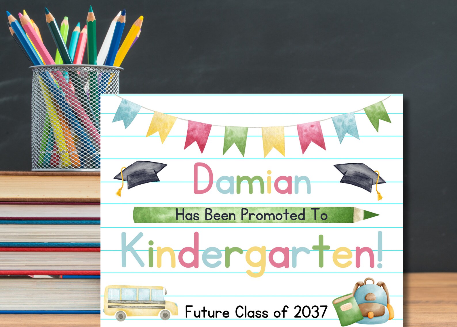 Instant DIGITAL Download, Editable Template- Personalized, First Day of ...