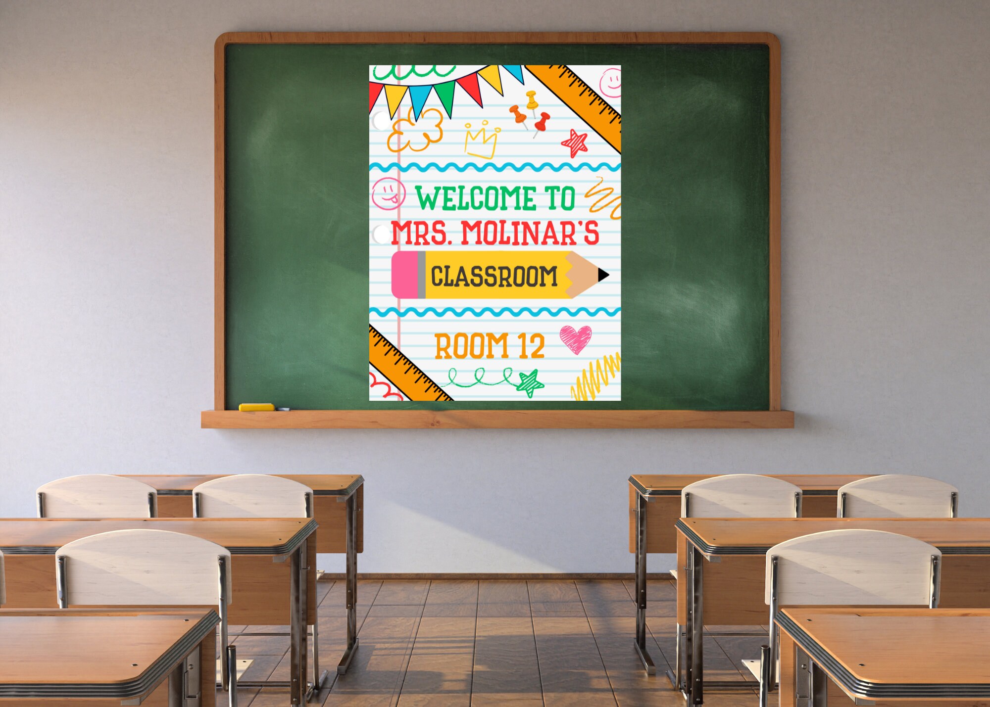 First Day of School Sign - Welcome Back to School - Personalized, Meet ...