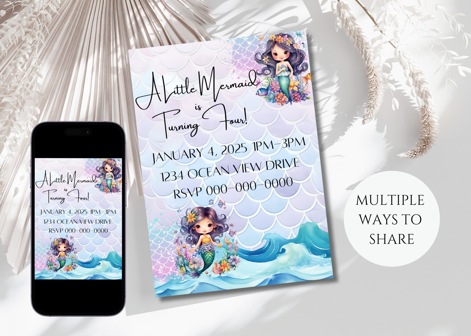 Instant DIGITAL Download, Editable Invitation Template- Personalized, A ...