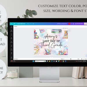 Instant DIGITAL Download, Editable Template- Personalized, First Day of ...