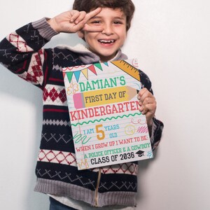 First and Last Day of School Sign - Printable, Editable, Instant ...