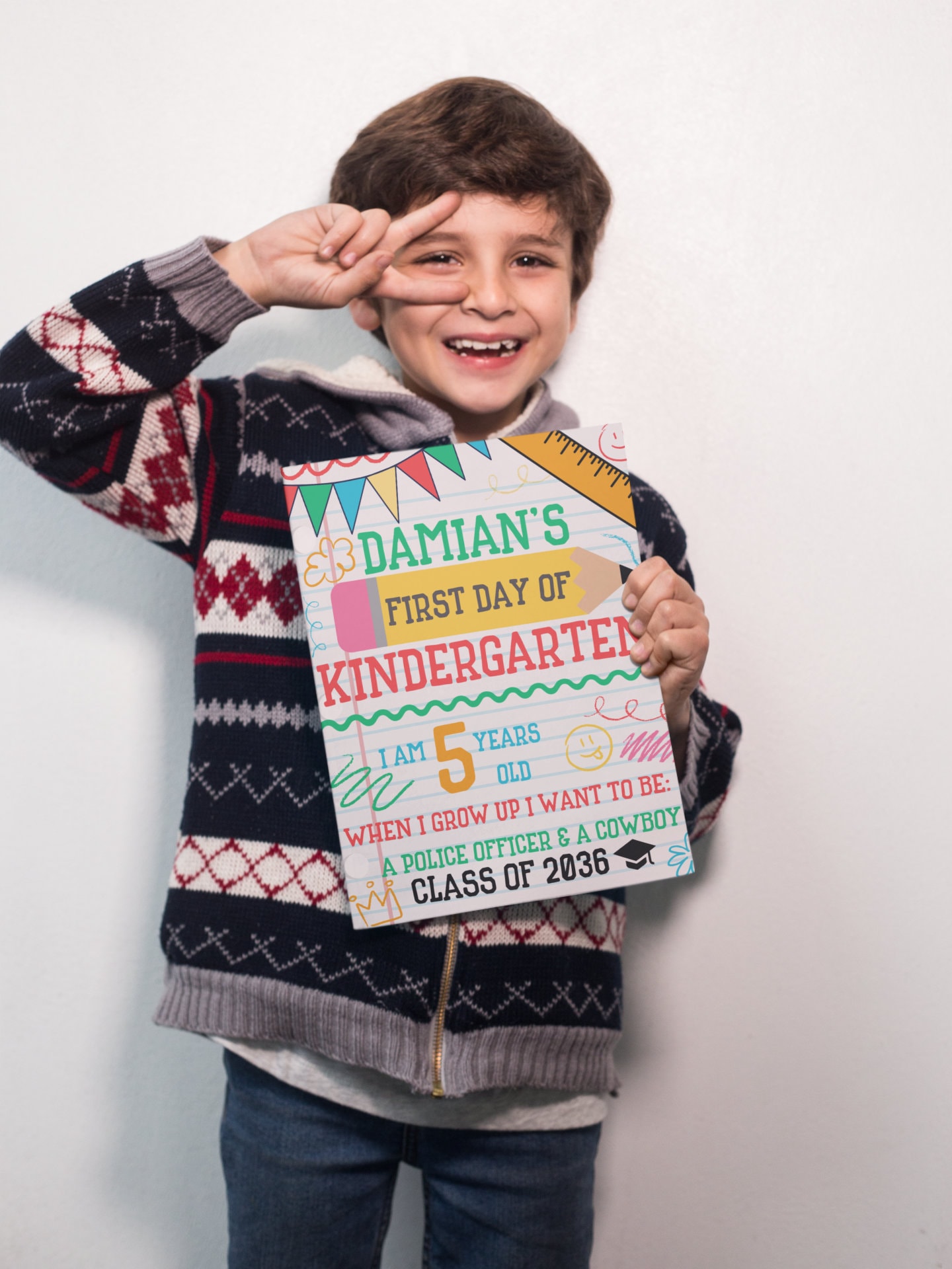 First and Last Day of School Sign - Printable, Editable, Instant ...