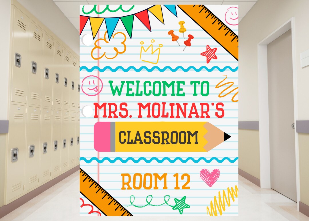 First Day of School Sign - Welcome Back to School - Personalized, Meet ...