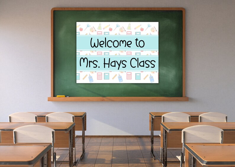 Editable First Day of School Sign - Personalized Welcome Back to School ...