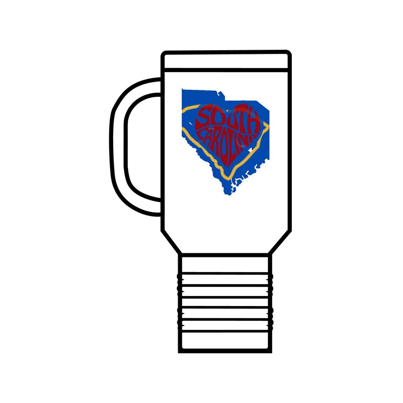 State Pride Insulated Stainless Steel Travel Mug (south Carolina) 3 ...