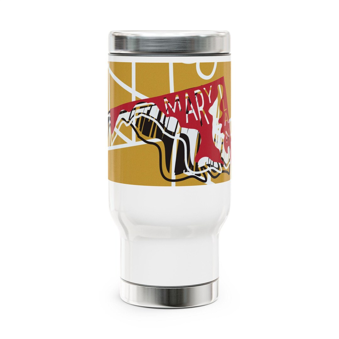 State Pride Insulated Stainless Steel Travel Mug maryland 3, 14oz - Etsy