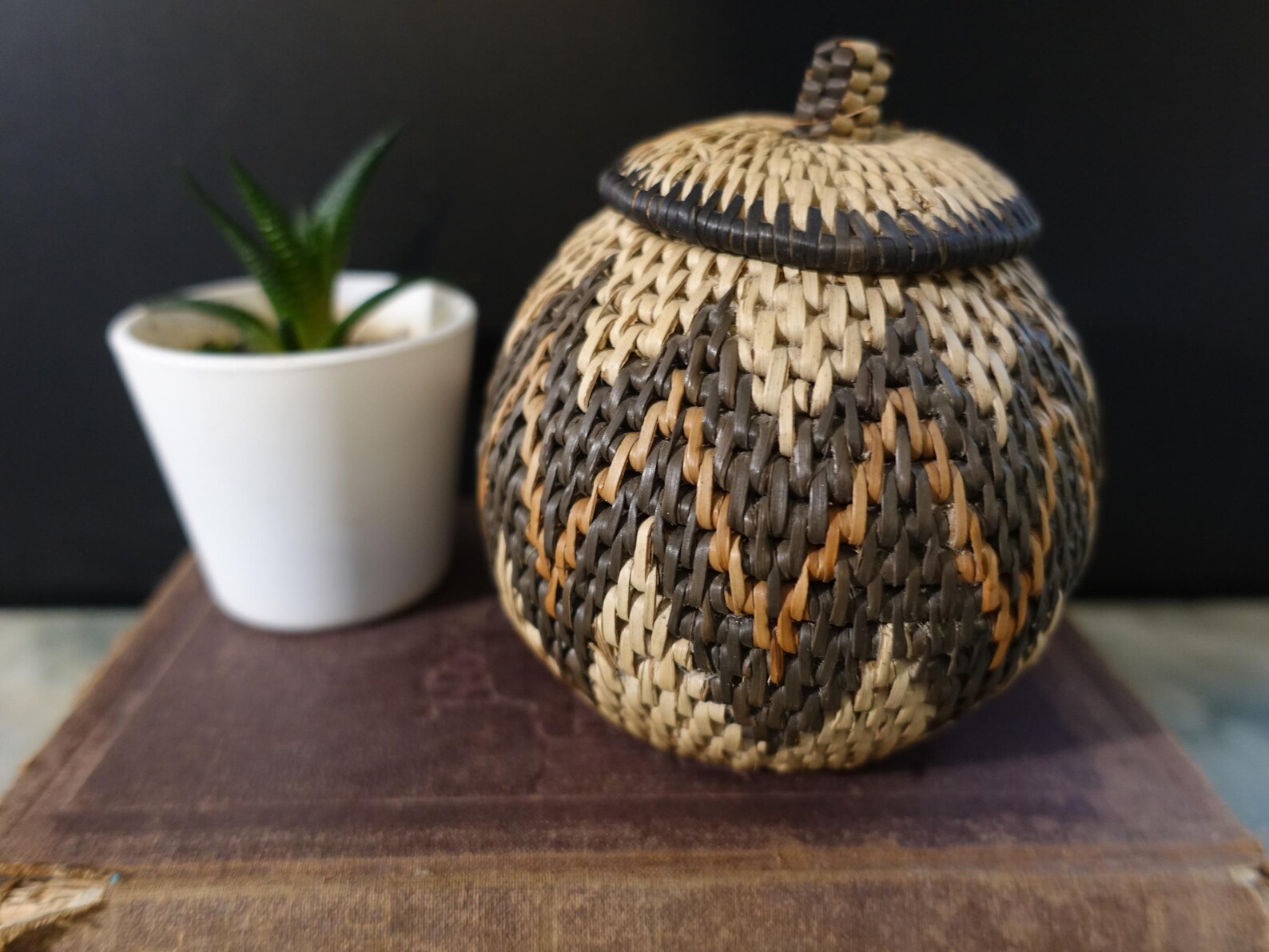 Zulu Herb Container, Zulu Hand Made Basket, Lidded African Basket - Etsy