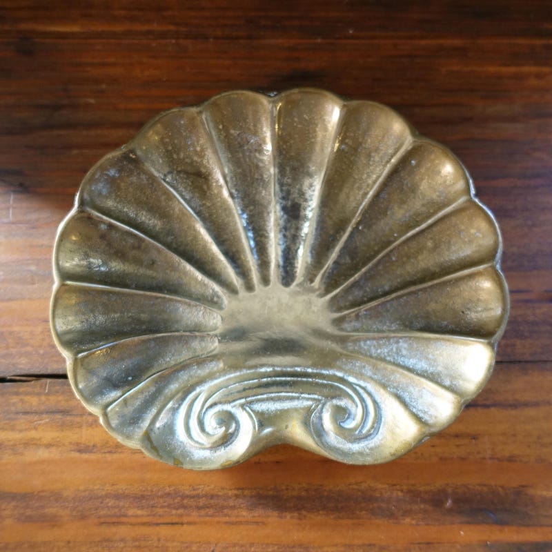 Brass Shell Dish - Etsy