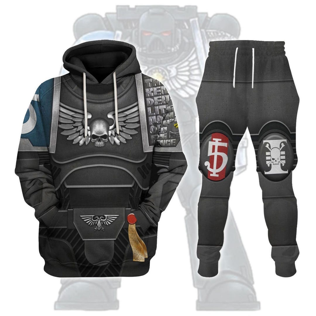 Deathwatch Costume Hoodie, Warhammer 40k Cosplay Joggers, Space Marine ...