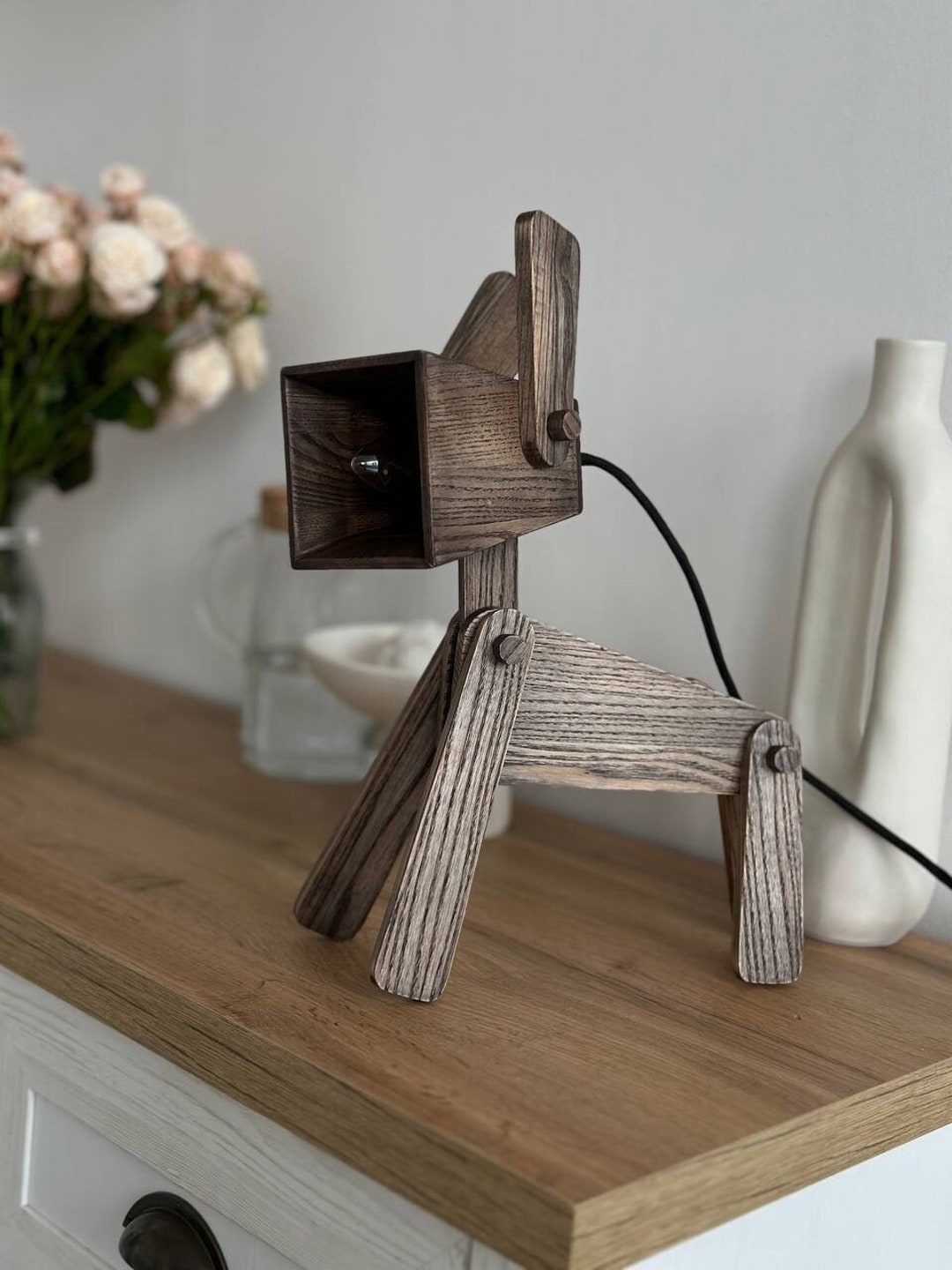 Wooden Table Lamp for a Child, Children's Lamp, Lamp, Original Lamp ...