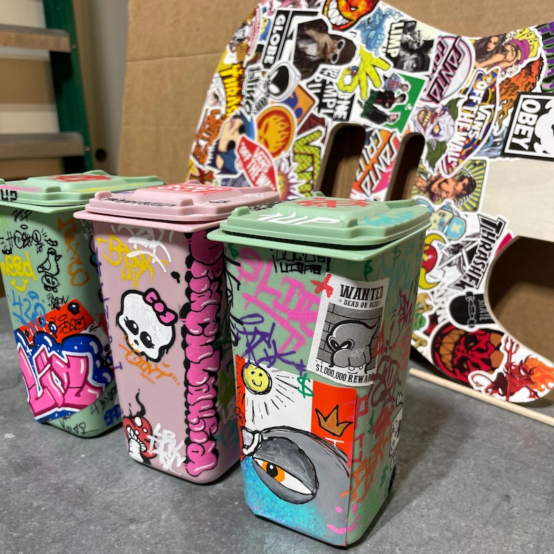Trash Can Graffiti - Etsy