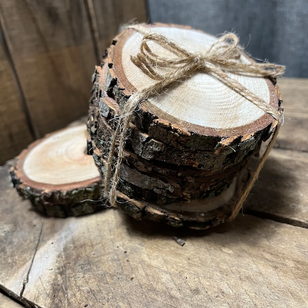 Rustic Wood Discs - Etsy