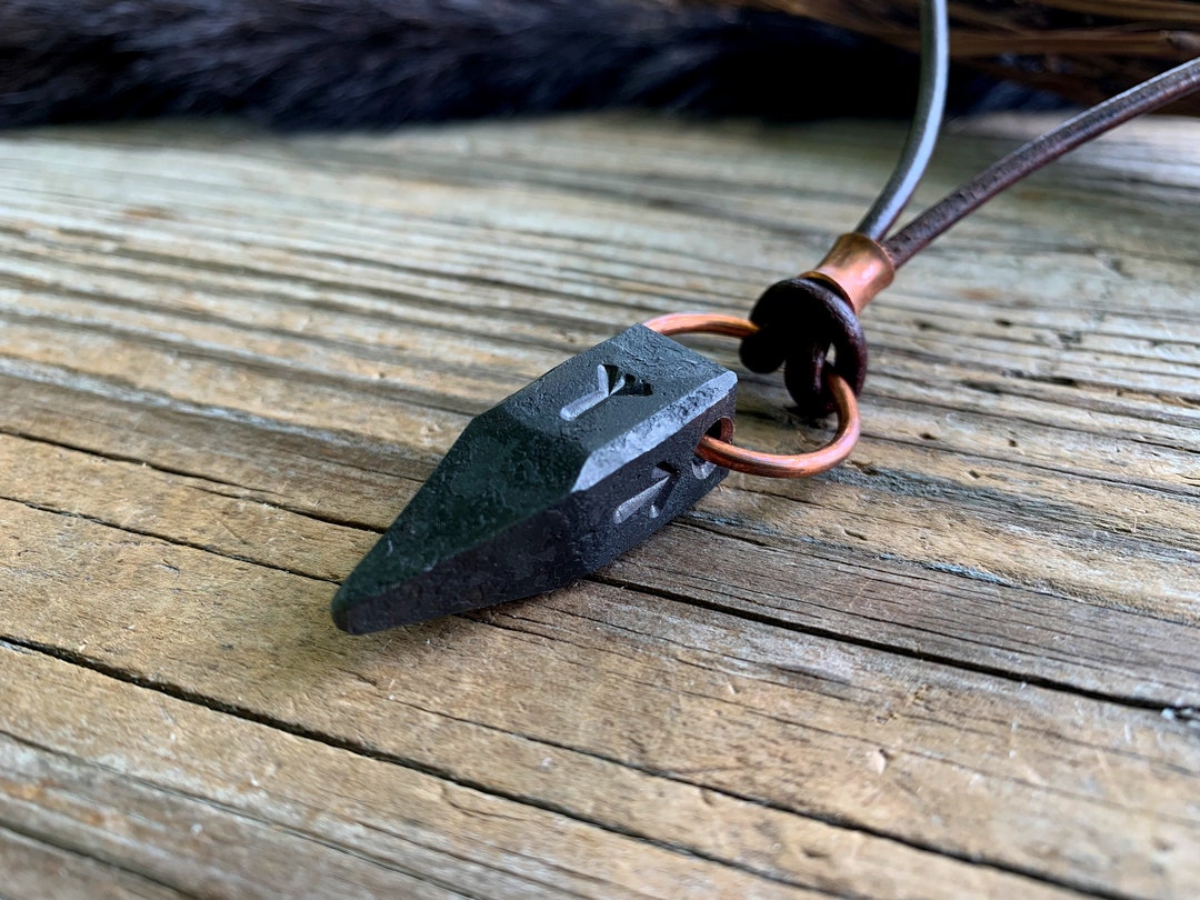 Fang of Fenrir Pendant Hand Forged Jewelry Witchcraft Talisman Viking ...