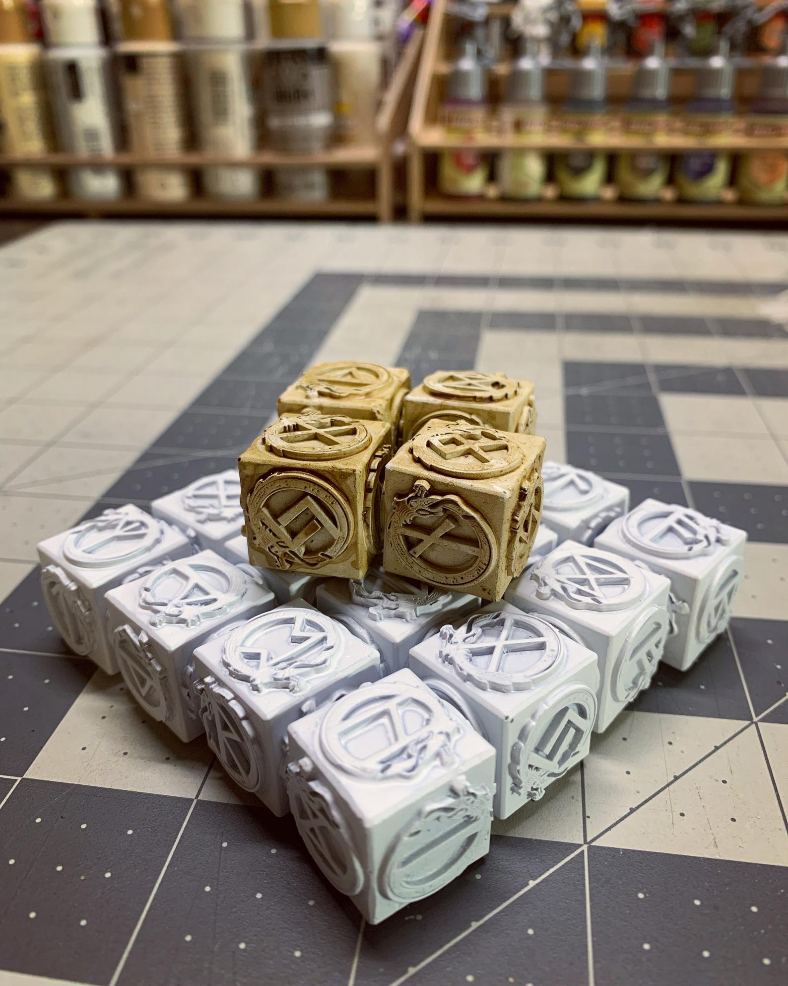 Resin Runic Dice for Games, Magic, Divination, Witchcraft, Scrying ...