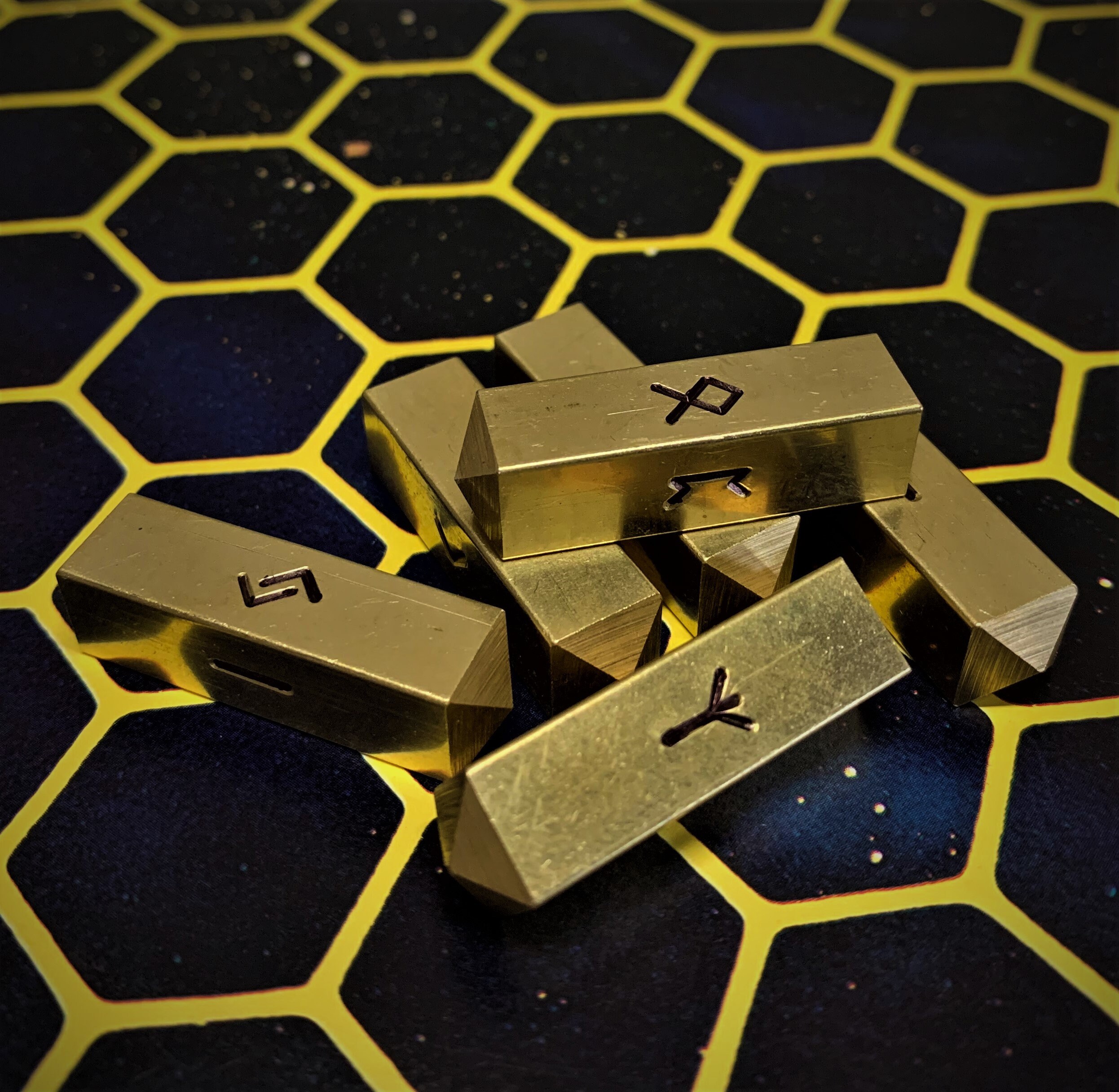 Rune Casters: Brass Runes for Role Playing Games Scrying and | Etsy UK