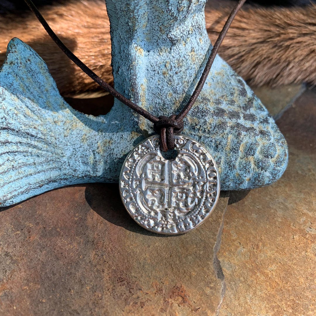 Piece of Eight Pirate Coin Pendant Handcrafted Jewelry Witchcraft ...