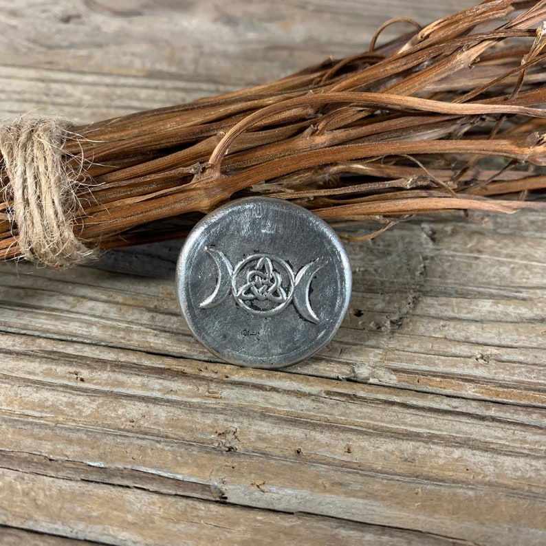 The Celestial Coin: A Handcrafted Pewter Coin for Magic Games - Etsy