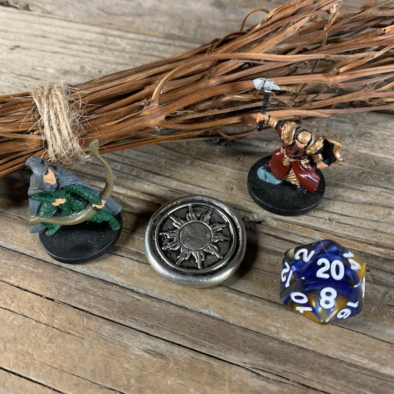 The Celestial Coin: A Handcrafted Pewter Coin for Magic Games - Etsy