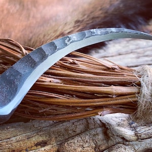 Hand Forged Witch's Boline: Carbon Steel Arcane Tool - Etsy