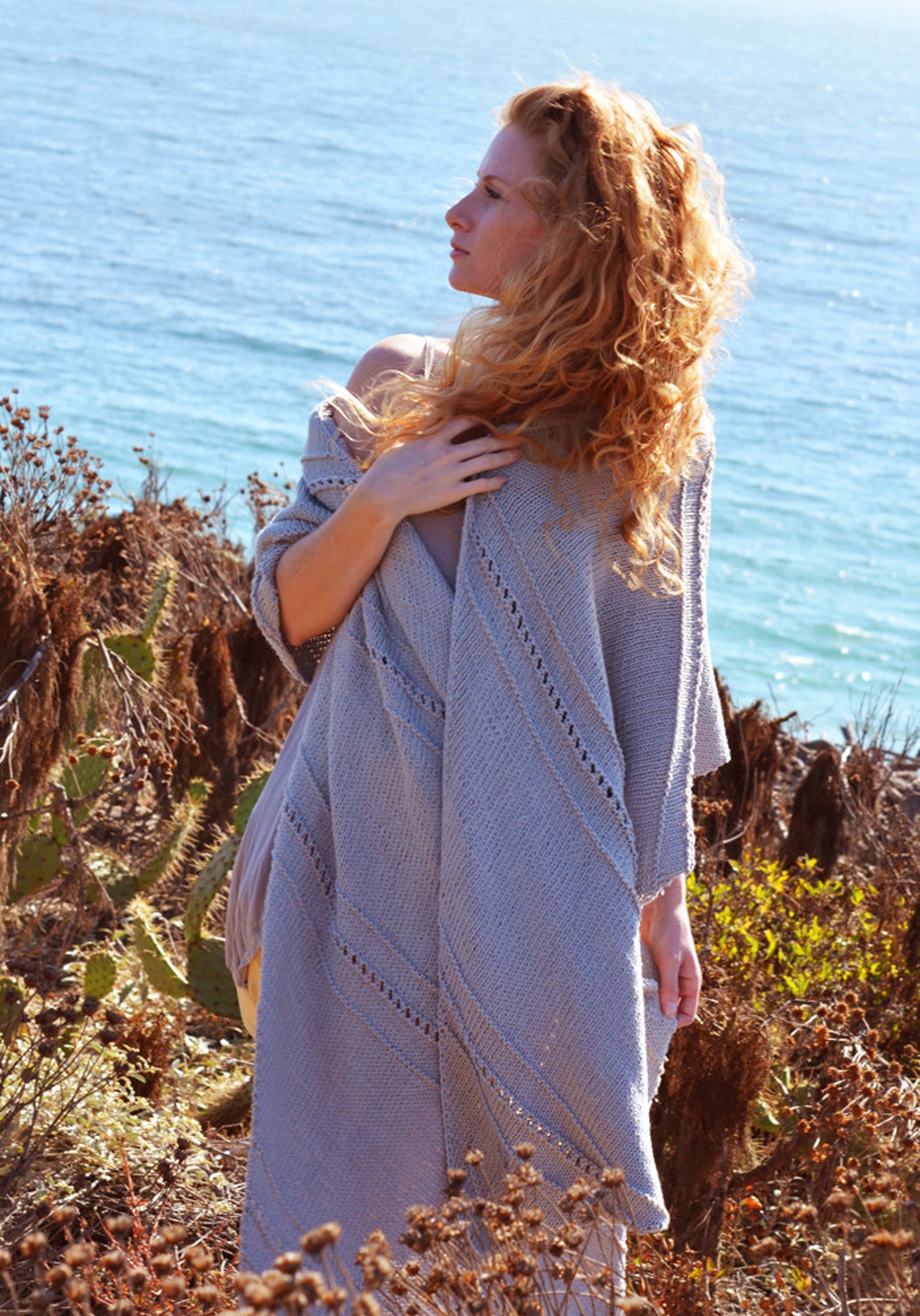 Anchored Wrap Hand Knitting Pattern PDF Nautical Anchor Sailor ...