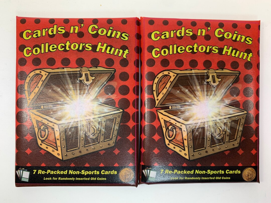 Cards N' Coins Collectors Hunt Re-packed Non-sports Trading Cards Coins ...