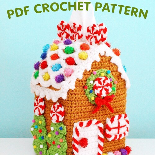 Gingerbread House Crochet Pattern - Etsy