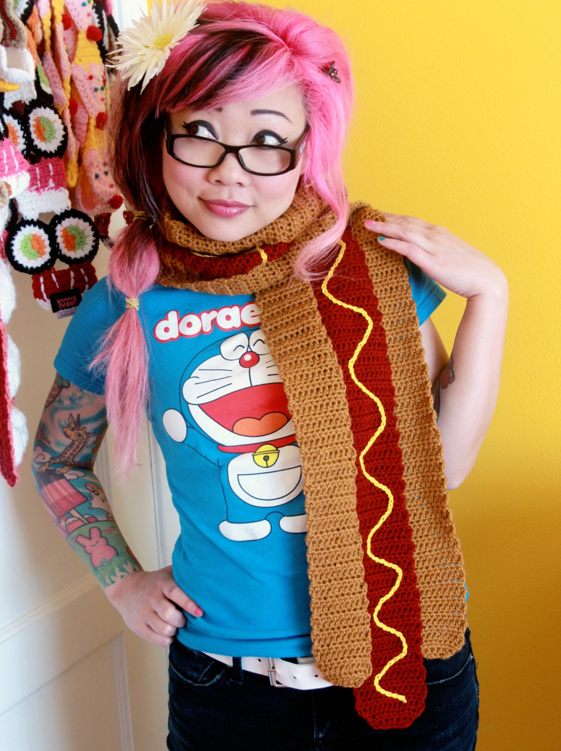 PDF Crochet Pattern Hot Dog Scarf - Etsy Canada