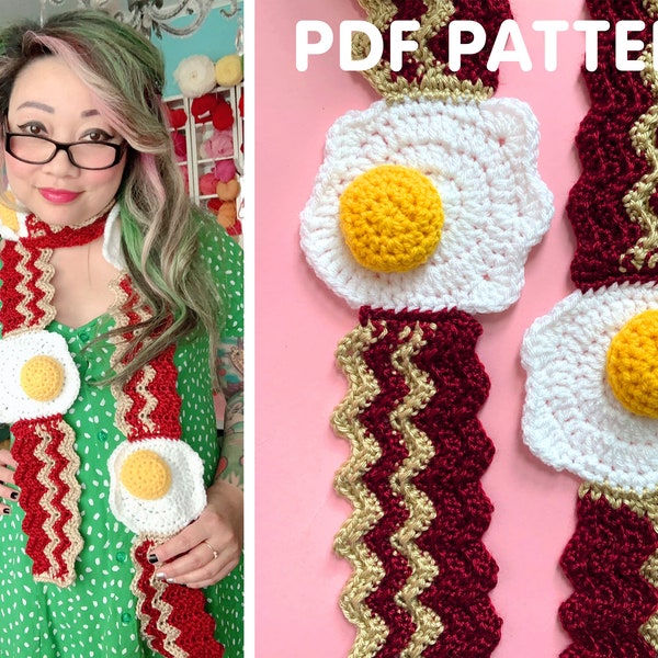 Breakfast Scarf Pattern - Etsy