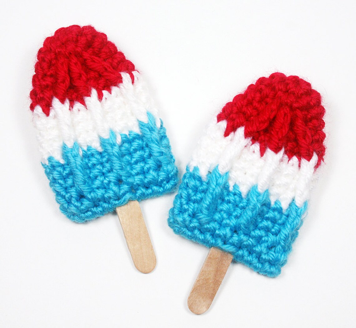 PDF Crochet Pattern - Rocket Pop Brooch/hair Clip - Etsy