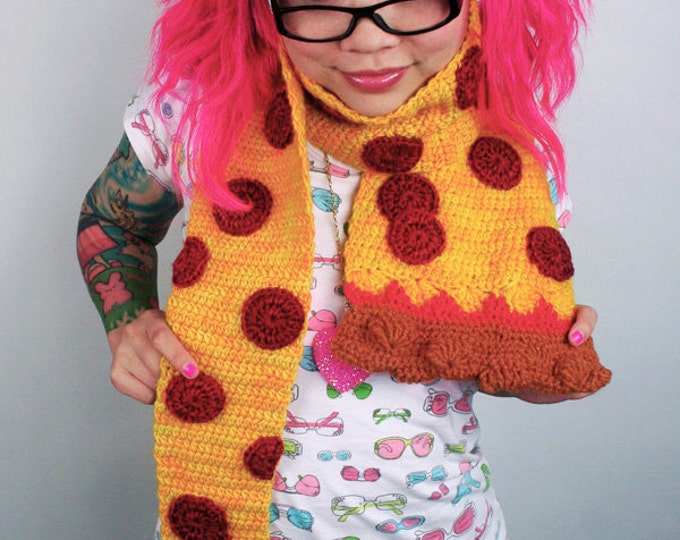 Pepperoni Pizza Scarf - Ready to Ship - Etsy