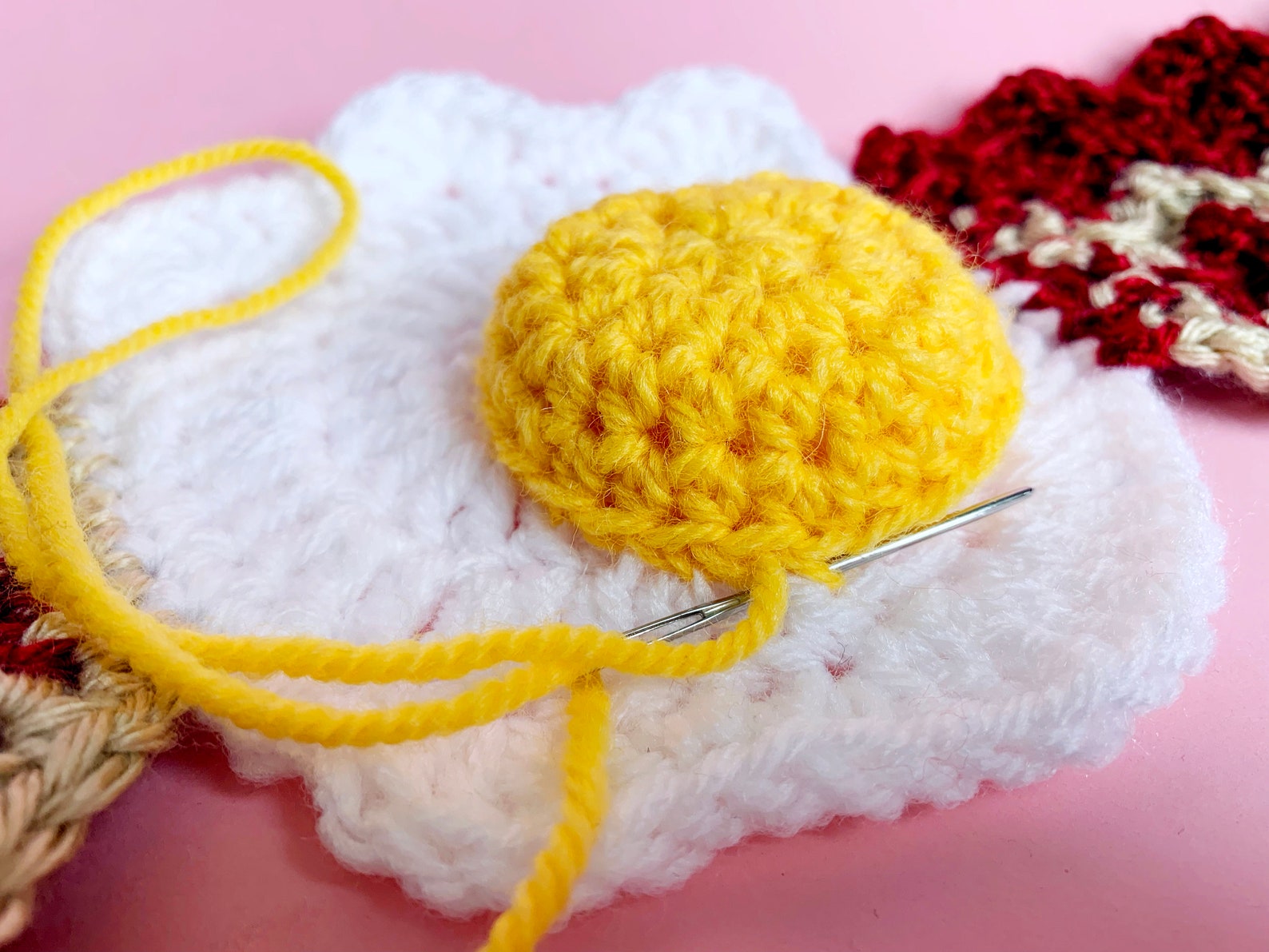 Bacon and Egg Scarf - Crochet Pattern PDF - Etsy