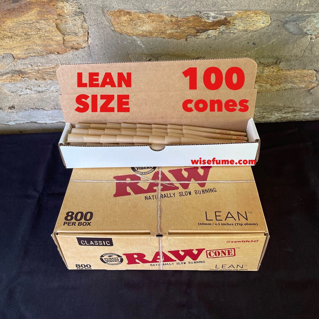 Raw Classic Pre-rolled Cone LEAN Size Cone With Tip Paper Cone ...