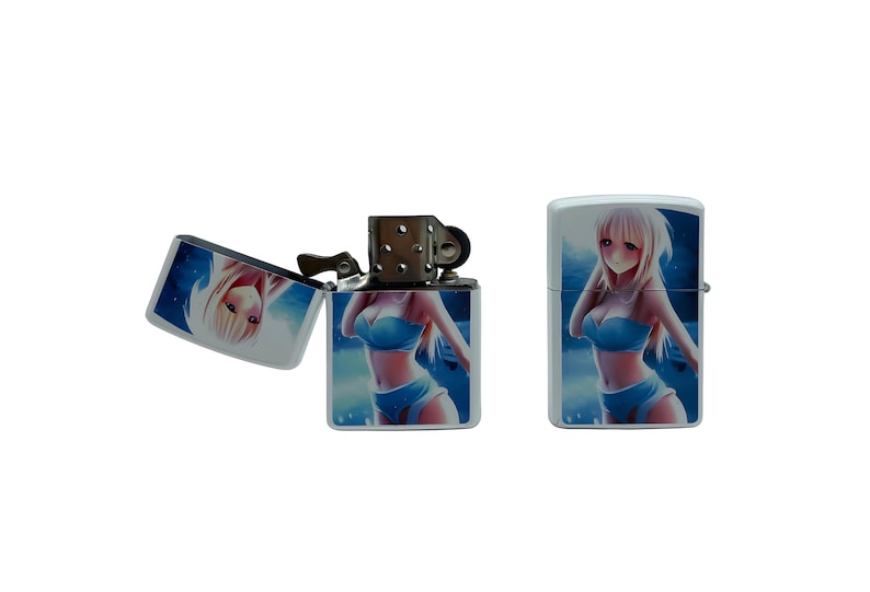 Cartoon Girl Lighter , Bikini Sexy Cute Flip Top Lighter / Pretty Girly Special Photo Lighter ...