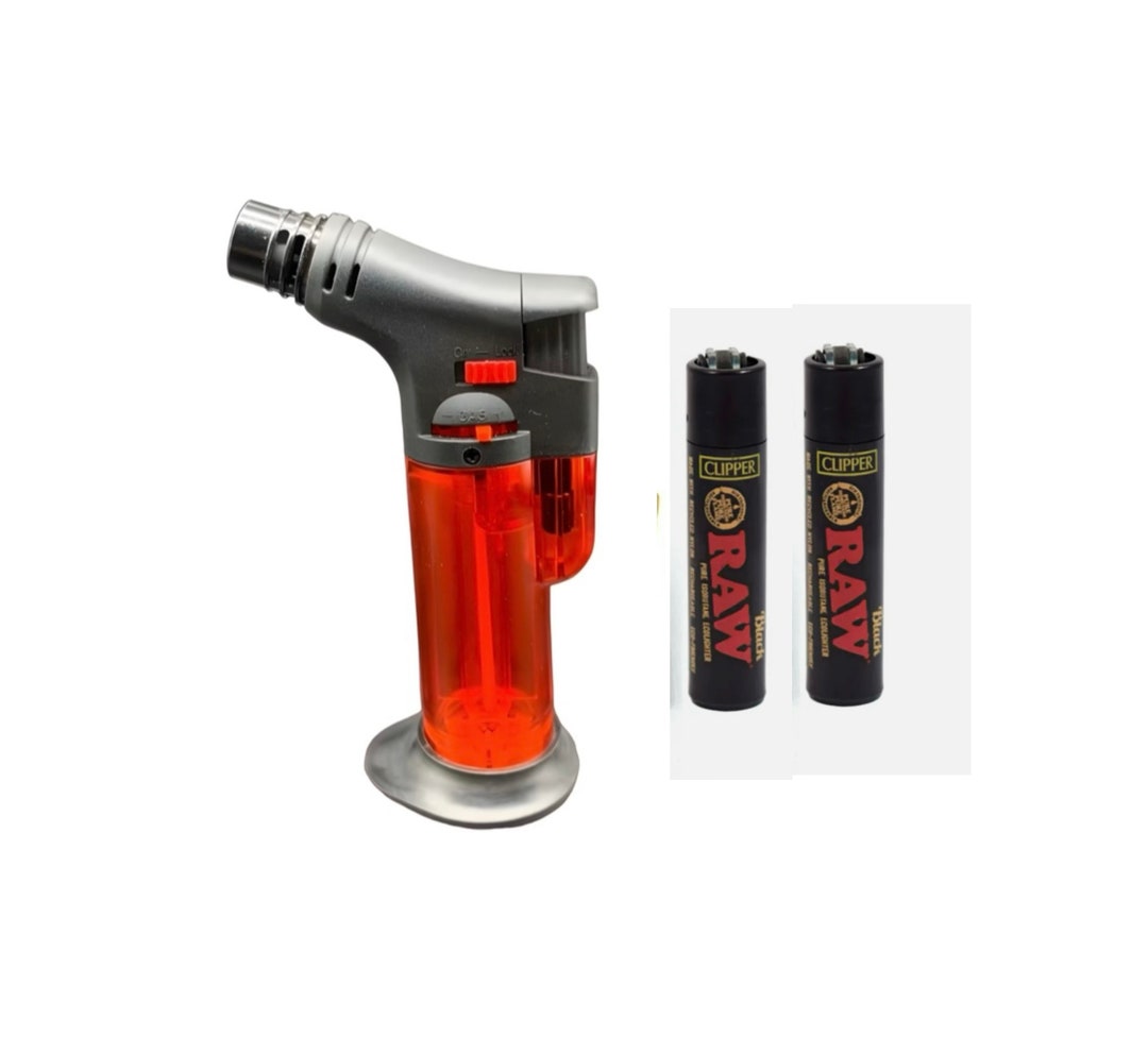 Torch Lighter and 2 RAW Clipper Refillable Lighters - Etsy