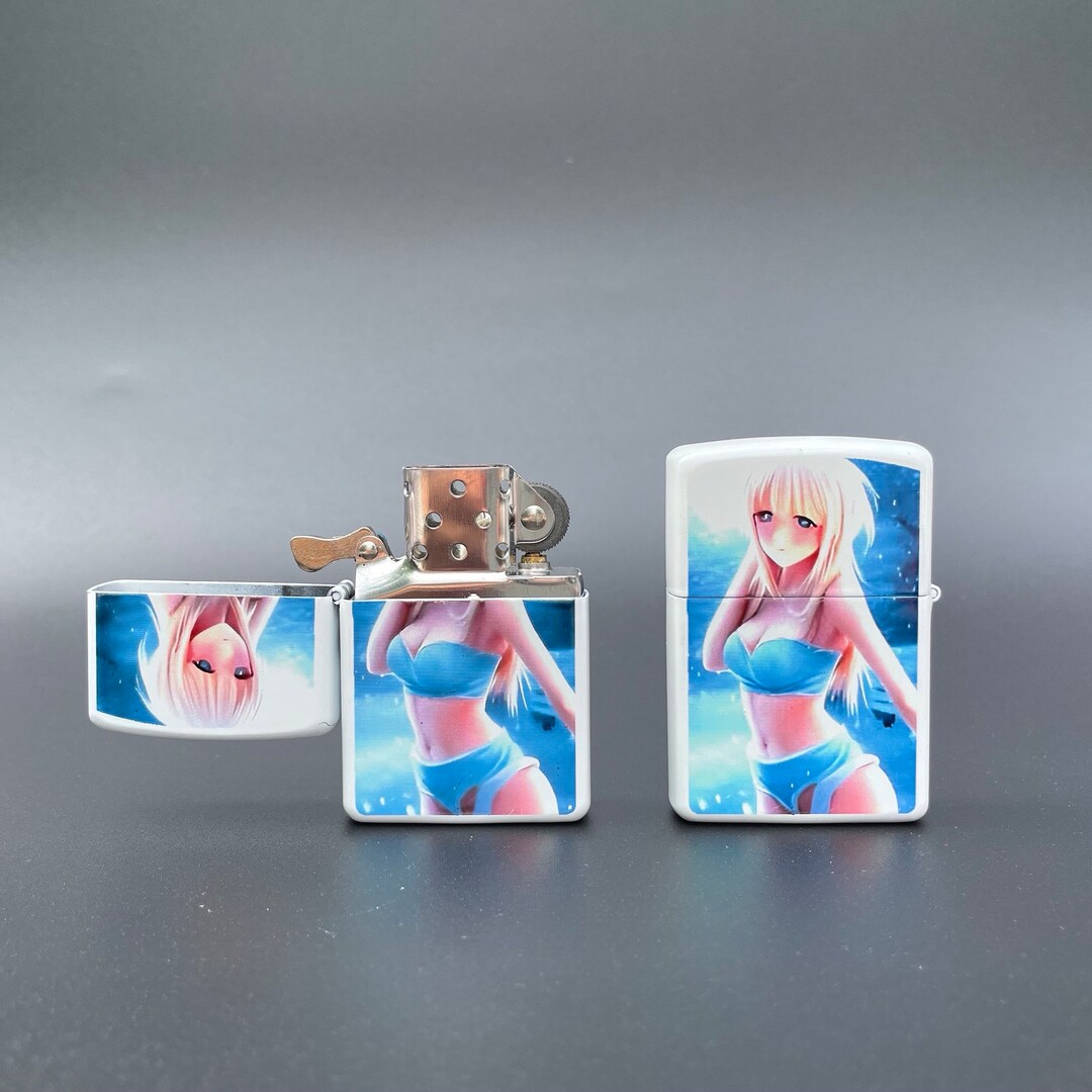 Cartoon Girl Lighter , Bikini Sexy Cute Flip Top Lighter / Pretty Girly Special Photo Lighter ...