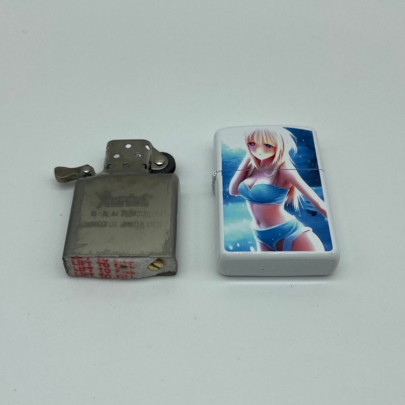 Cartoon Girl Lighter , Bikini Sexy Cute Flip Top Lighter / Pretty Girly Special Photo Lighter ...