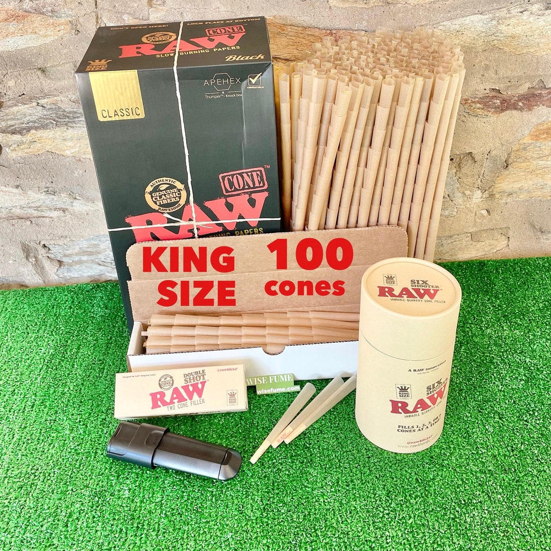 Raw BLACK Classic Pre-rolled Cone King Size Cone AUTHENTIC Repackage ...
