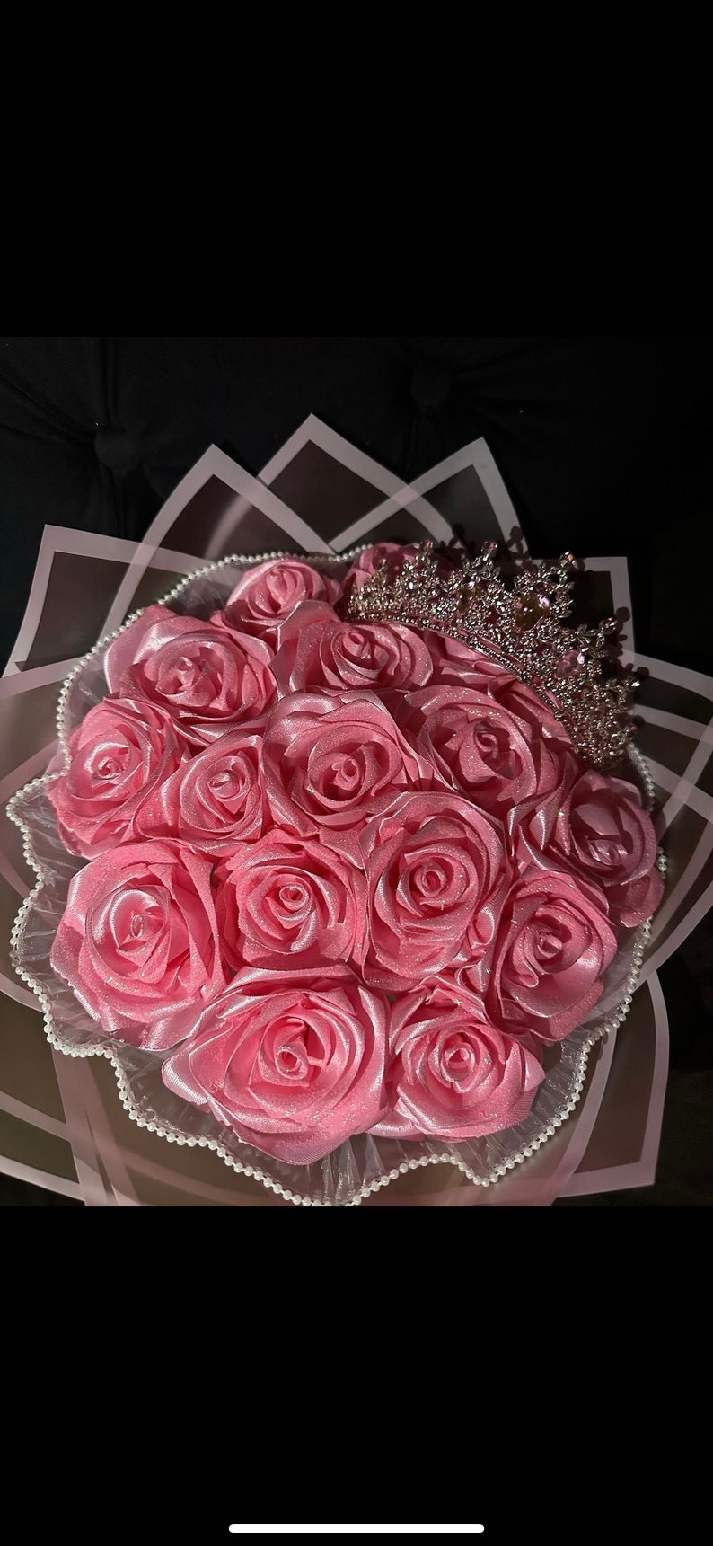 Pink Glitter Roses - Etsy